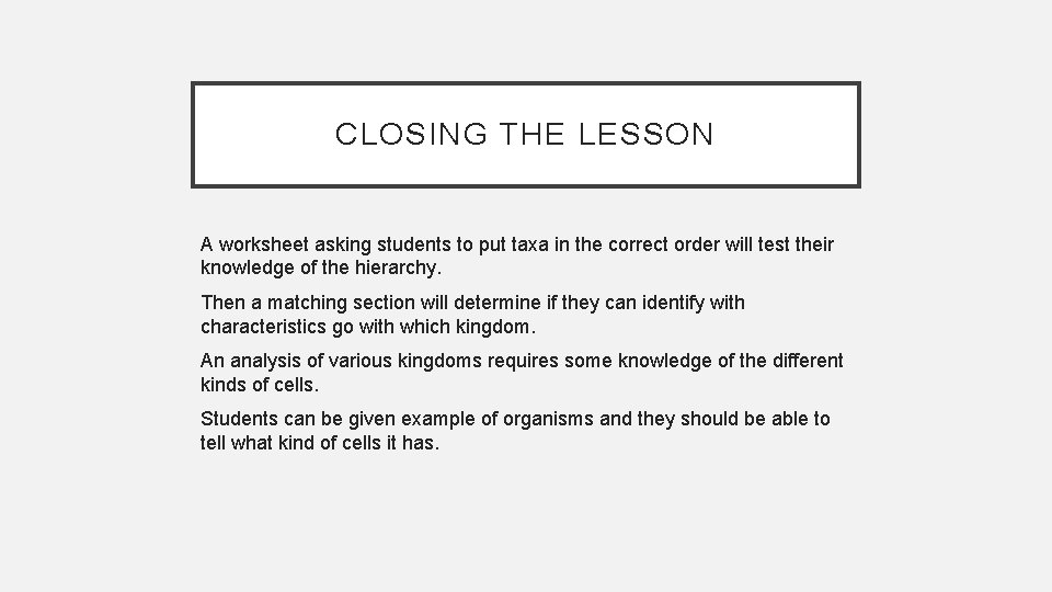 LESSON PLANS By Matt Barrow LESSON PLAN 1
