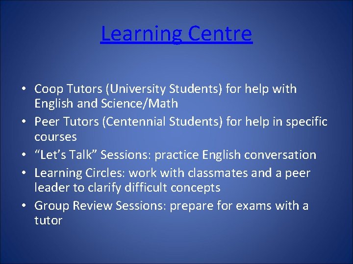 Centennial College Libraries library centennialcollege ca Our Services