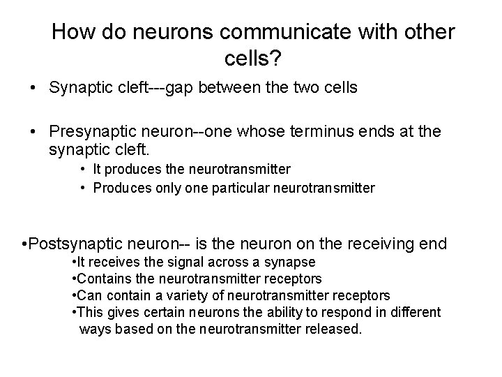Chapter 8 Function of the Nervous System Applied