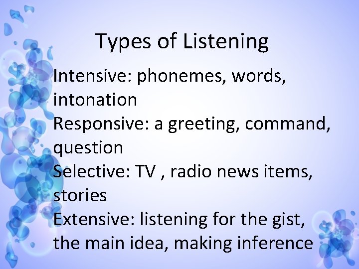 How to evaluate listening skills Observing the Performance