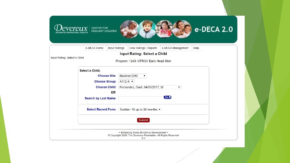 Head Start Performance Standard DECA Behavioral Screener 1302
