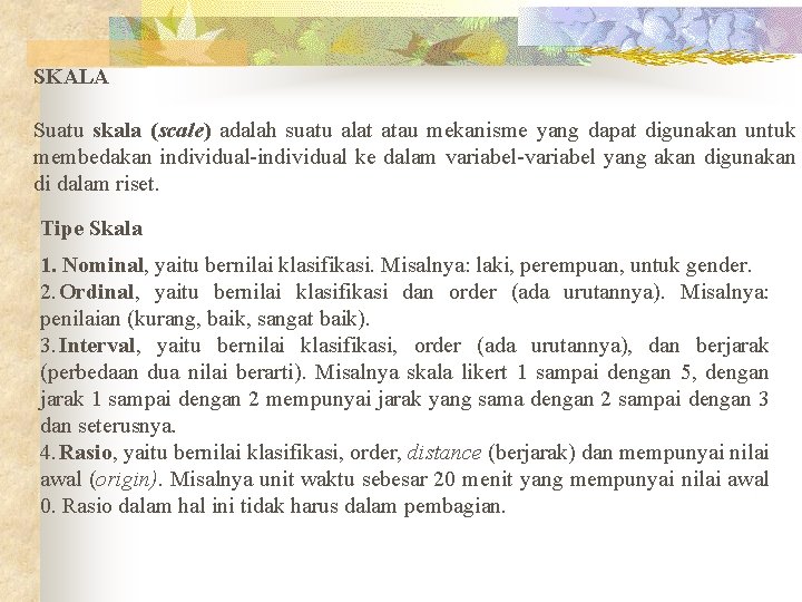 BAB 5 PENGUKURAN DEFINISI PENGUKURAN Pengukuran measurement adalah