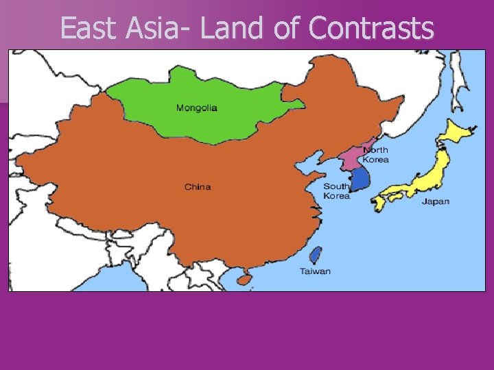 East Asia Land of Contrasts Natural Resources Compare