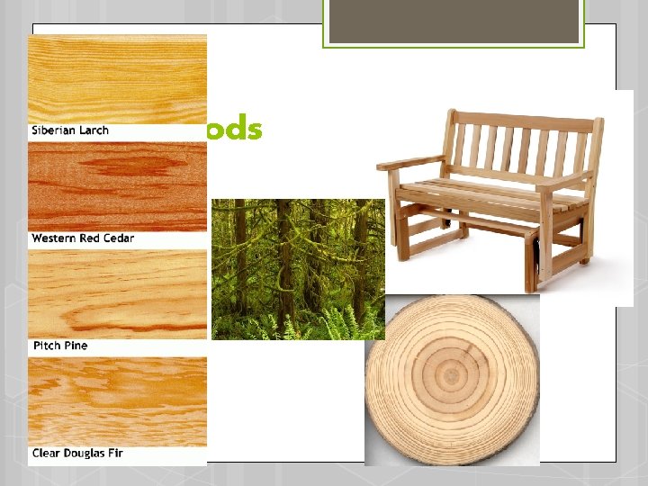 Learning Intentions To identify different types of wood