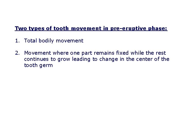 Eruption and Shedding of Teeth Mixed Dentition Presence