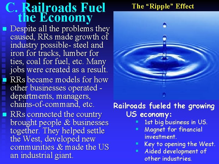 Chapter 20 Section 1 Railroads Spur Industry Main