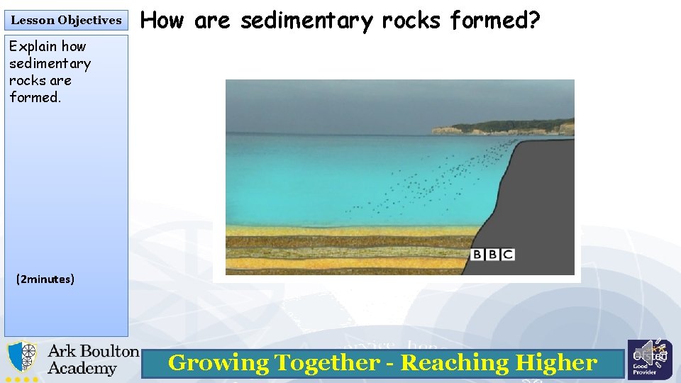 Sedimentary rocks Lesson Objectives Explain how sedimentary rocks