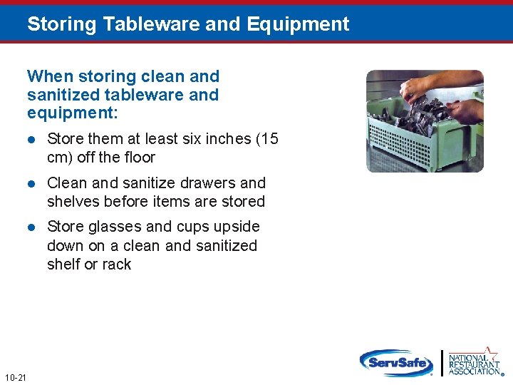 Cleaning and Sanitizing Objectives 10 2 l Different