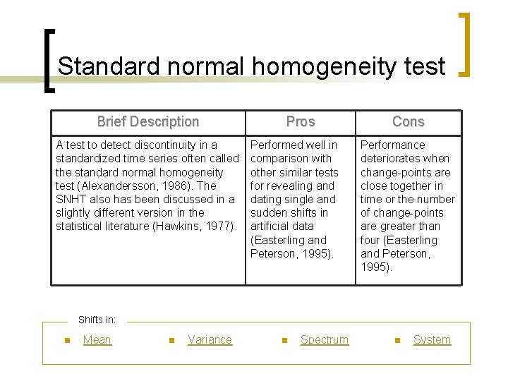 Methods of Regime Shift Detection Sergei Rodionov University