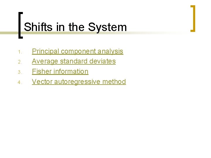 Methods of Regime Shift Detection Sergei Rodionov University