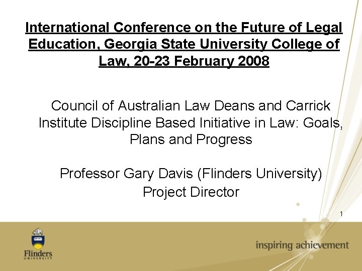 International Conference on the Future of Legal Education