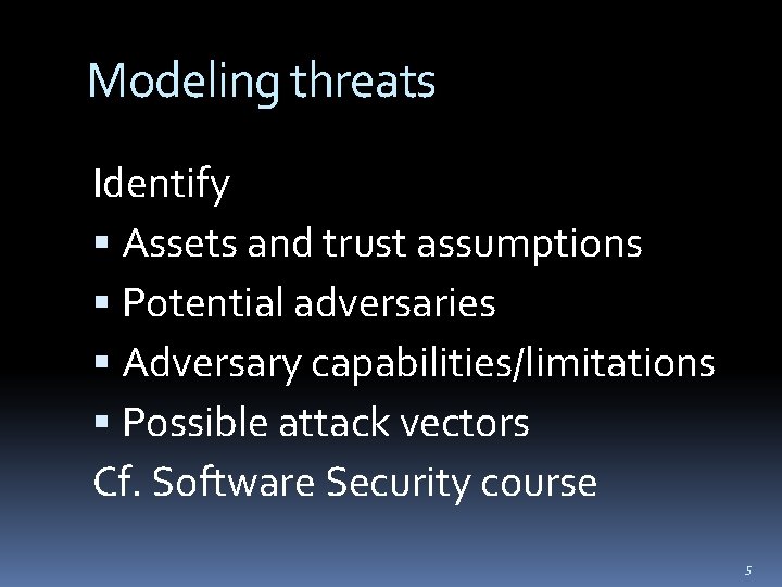 Lecture 3 MOBILE PLATFORM SECURITY You will be