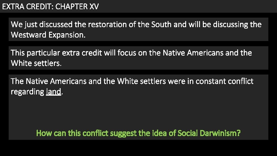 FOUNDATION WORK What happened to the South after