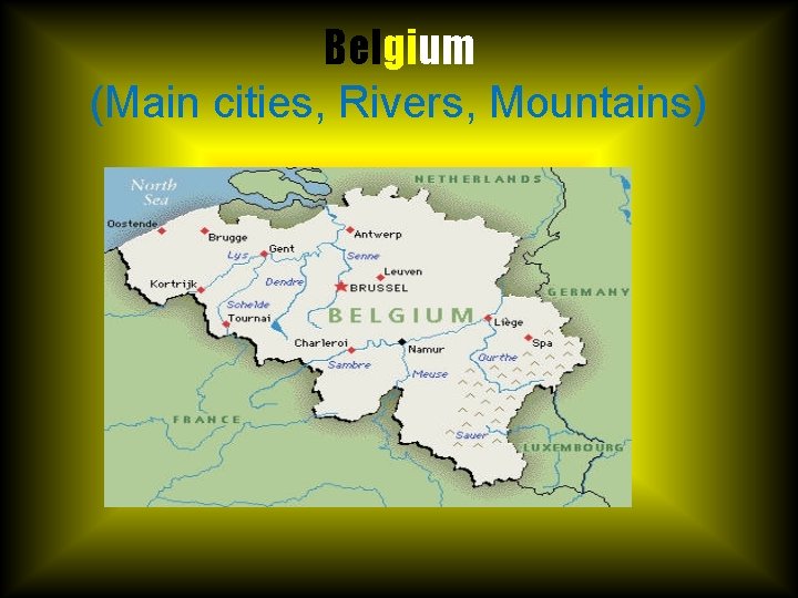 European Union Project By Daniel Kingston Belgium Map