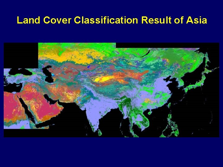 Production of land cover map of Asia Central