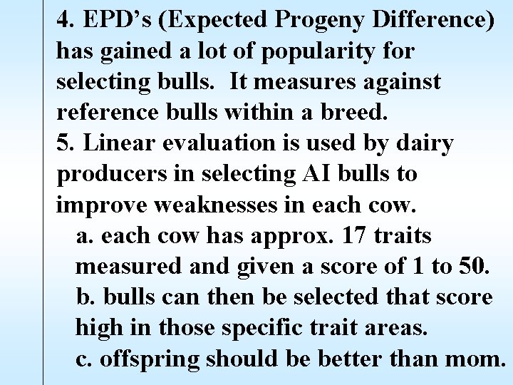 Enterprise Animal Science Unit Basic Genetics Factor Information