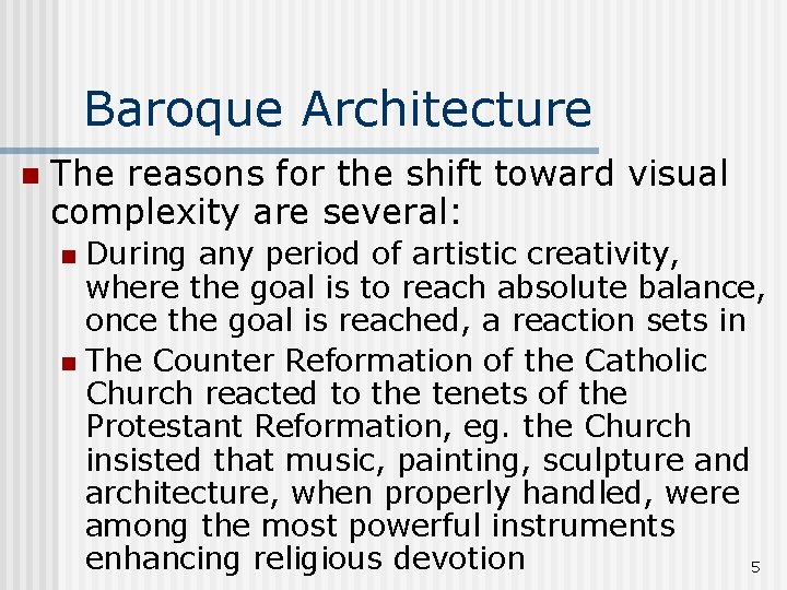 Understanding Architecture Chapter 15 Baroque and Rococo Architecture