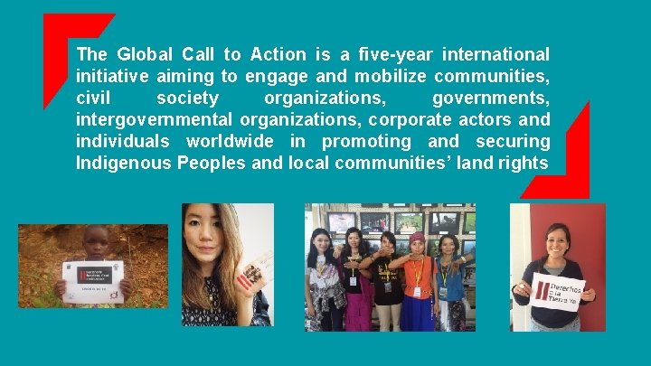 The Global Call to Action on Indigenous and