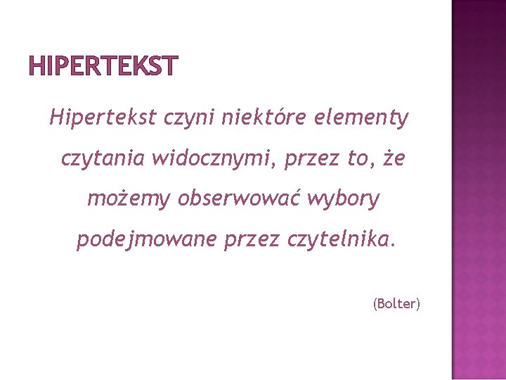 PYTANIE BADAWCZE Jakie strategie podczas czytania polskiego hipertekstu