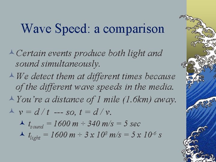 Waves Sending energy at different wavelengths Outline Waves