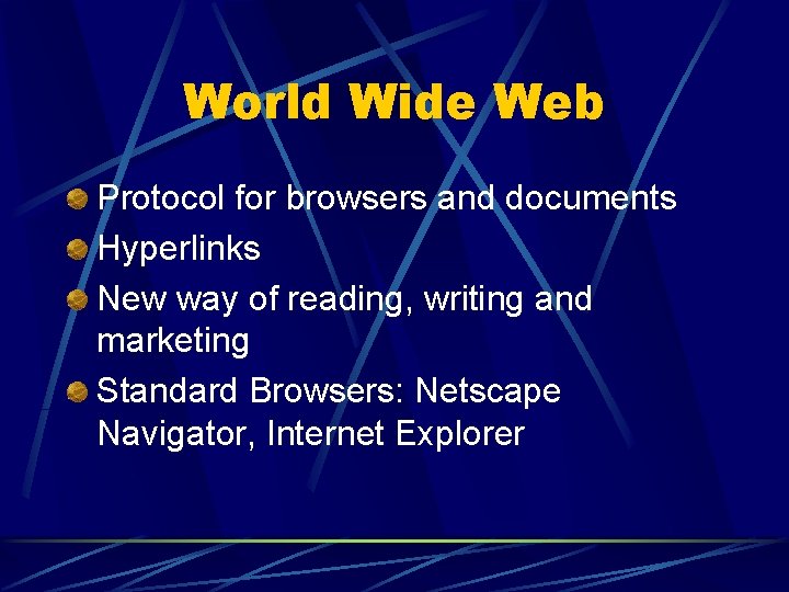 Web Design Professor Pepper Internet physical layout Internet
