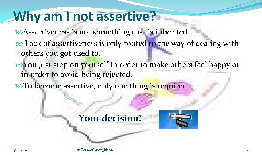 Assertiveness Training Management of Emotional Aggression ...