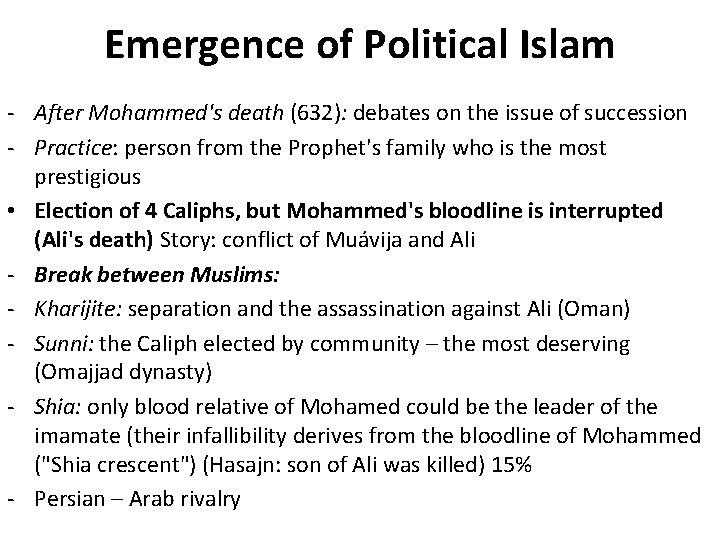 Efficiency Problems of the Fragile States in the