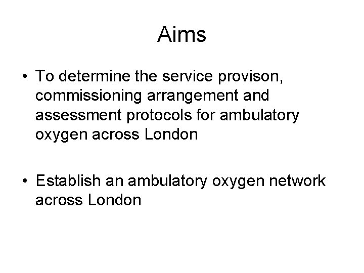 Ambulatory Oxygen Matters in London Cassie Lee Lynn