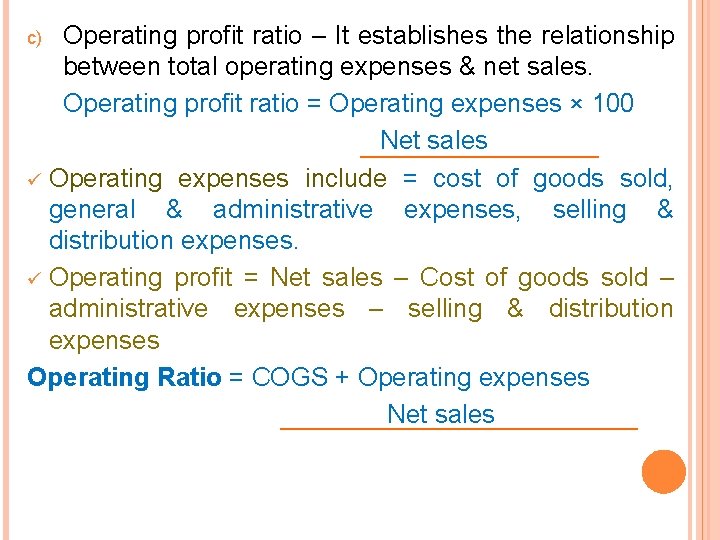 UNIT 3 RATIO ANALYSIS CONTENTS A B C