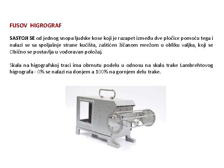 MERENJE VLANOSTI VAZDUHA Veliine koje opisuju vlanost vazduha