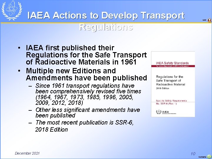 Regulatory Framework L04 Objectives END To understand the