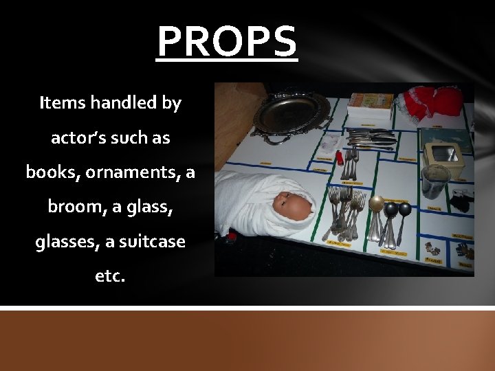 BASIC THEATRE TERMINOLOGY FUNDAMENTALS OF THEATRE I APRON