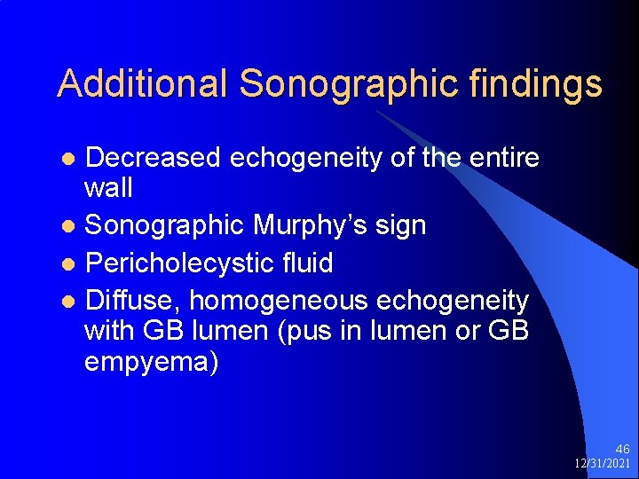 Bedside Ultrasound of the Biliary Tract Gary Quick