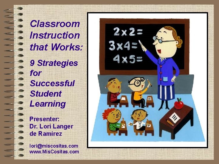 Classroom Instruction that Works 9 Strategies for Successful