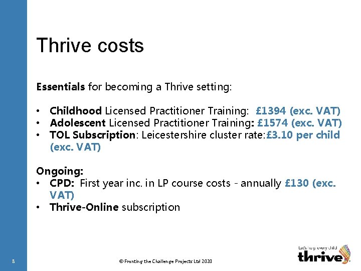 An introduction to Thrive Leicestershire Trauma Informed Practice