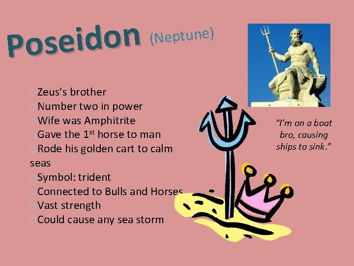 Greek Mythology Meet the Gods v By Chloe