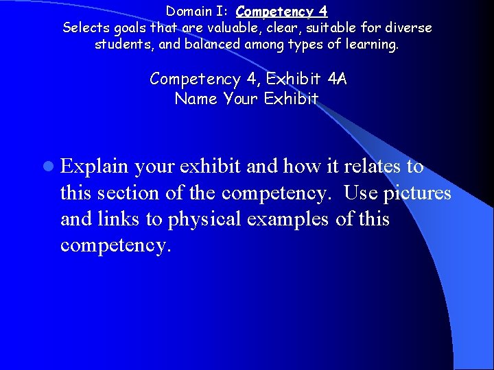 Your Name Teaching Portfolio Begin YearEnd Year Domain