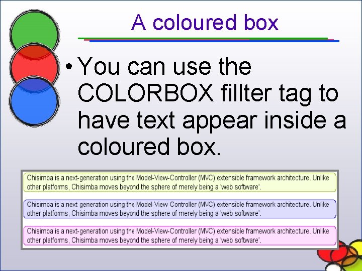 Part 2 Review what are filters A simple