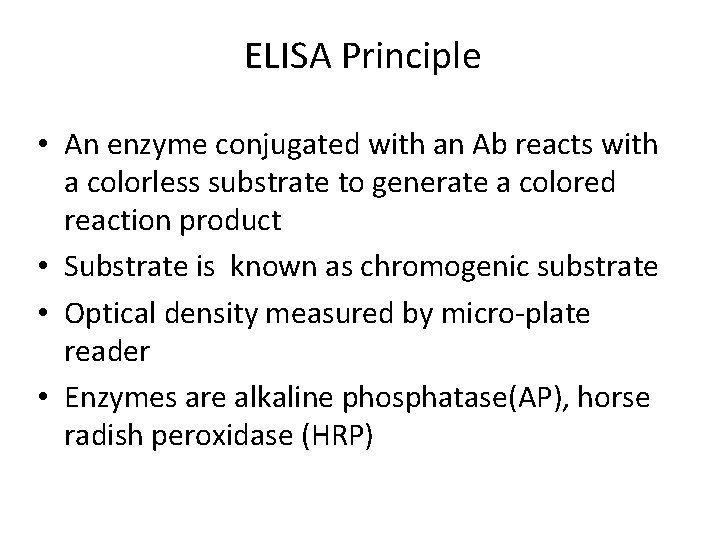 EnzymeLinked Immunosorbent Assay Principle Types ELISA Principle Labeling