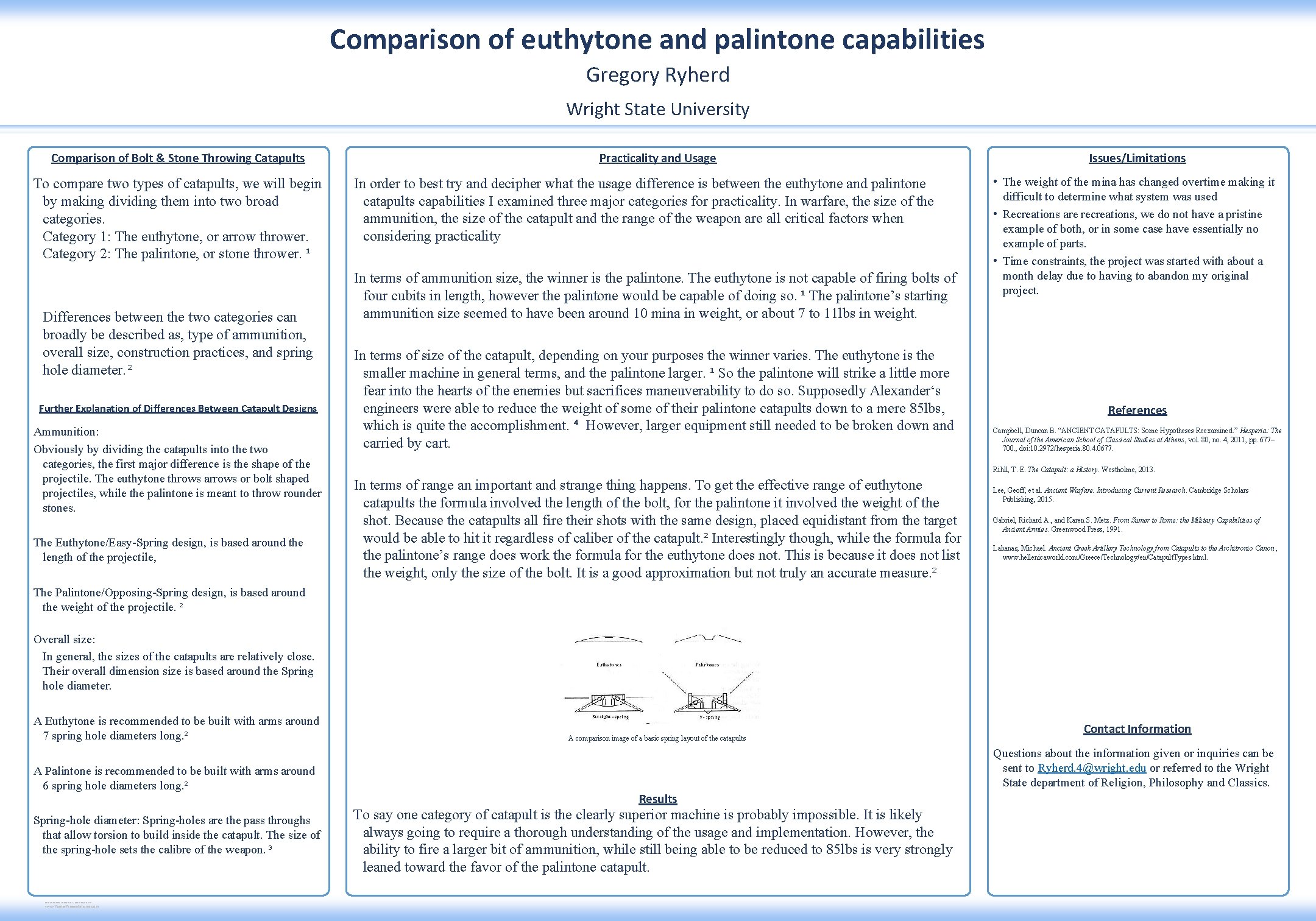 Comparison of euthytone and palintone capabilities Gregory Ryherd
