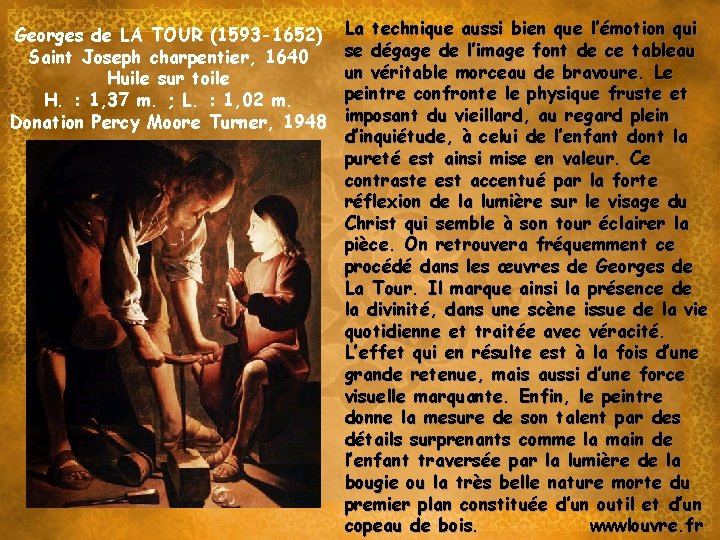 Georges de La Tour 1635 Huile sur toile