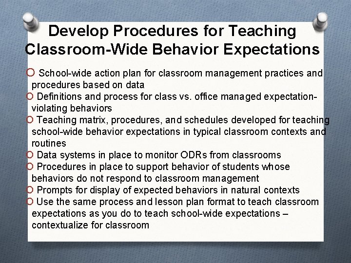 Review Reestablish SchoolWide PBIS Tier 1 Objectives O