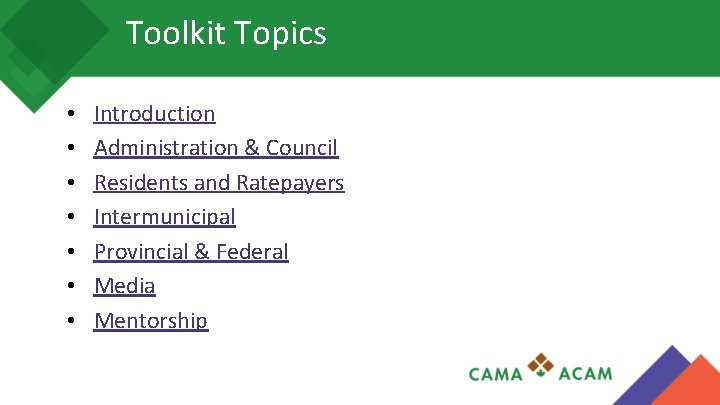 Political Acumen Toolkit Mentorship Presentation Toolkit Topics ...
