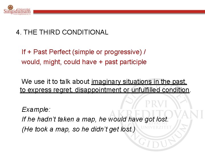 THE SECOND WEEK UNIT 6 TRENDS Grammar Conditional