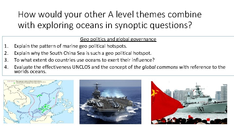 A level Revision Paper 3 Section B Synoptic