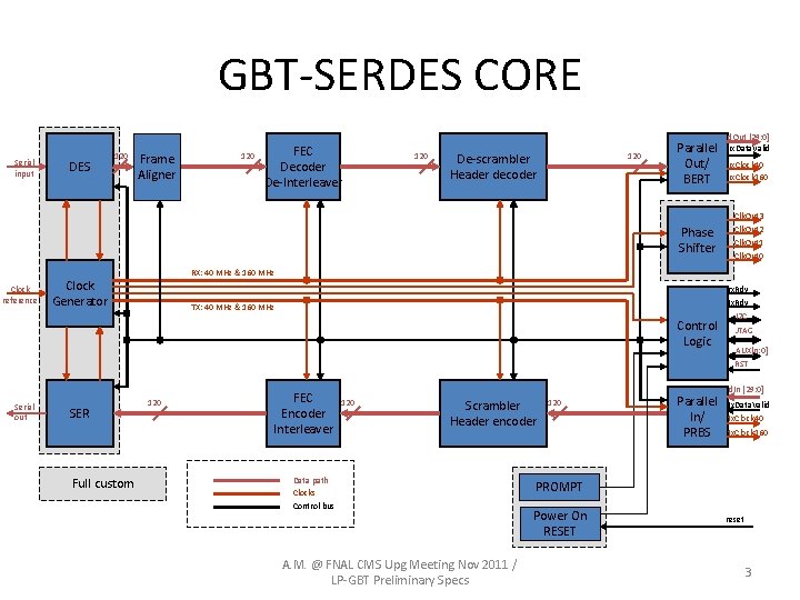 Low Power GBT CMS Tracker Oriented Preliminary Design