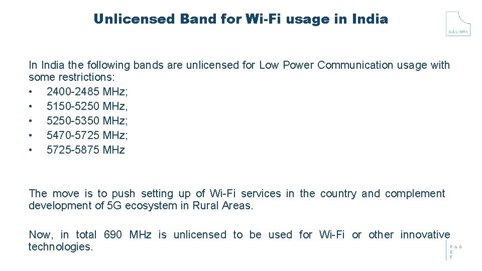 SATYASPEAK BROADBAND INDIA FORUM World WiFi Day Presentation