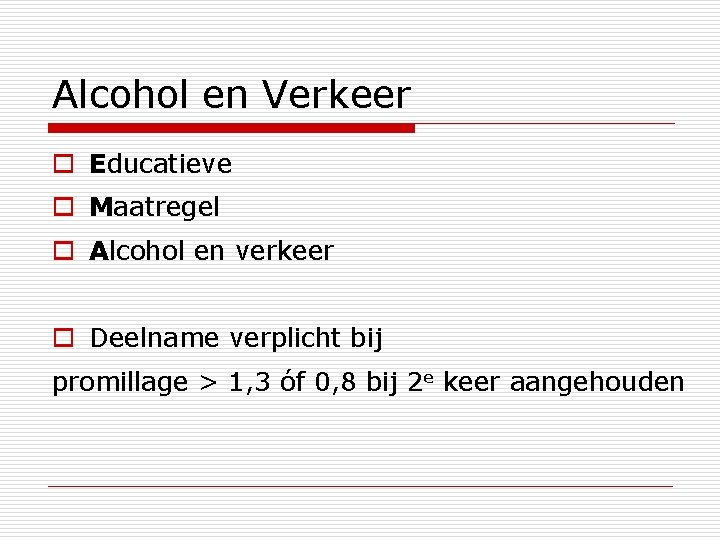 EERSTE HULP BIJ DRUGS Jan Broers Docent E