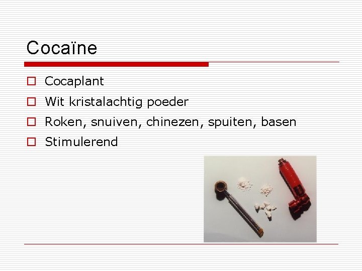 EERSTE HULP BIJ DRUGS Jan Broers Docent E