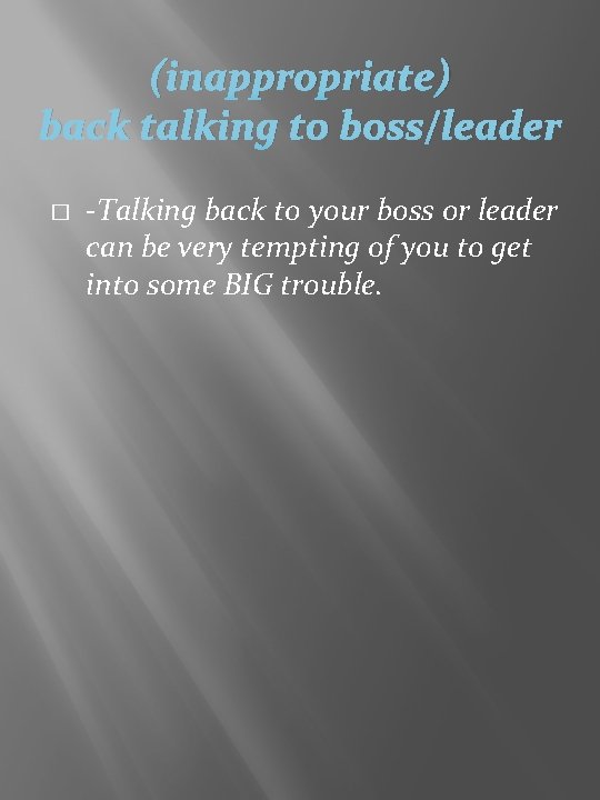 Appropriate vs Inappropriate Workplace Behaviors By Jaylan Mc